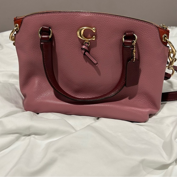 Coach | Bags | Coach Pebble Leather Colorblock Satchel | Poshmark